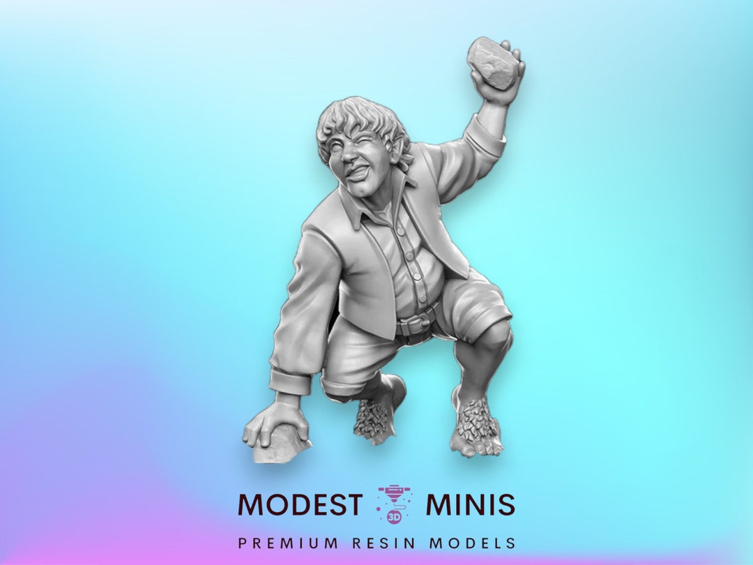 Matty Buckless Halfling Adventurer - 32mm Scale Dnd Miniature ...