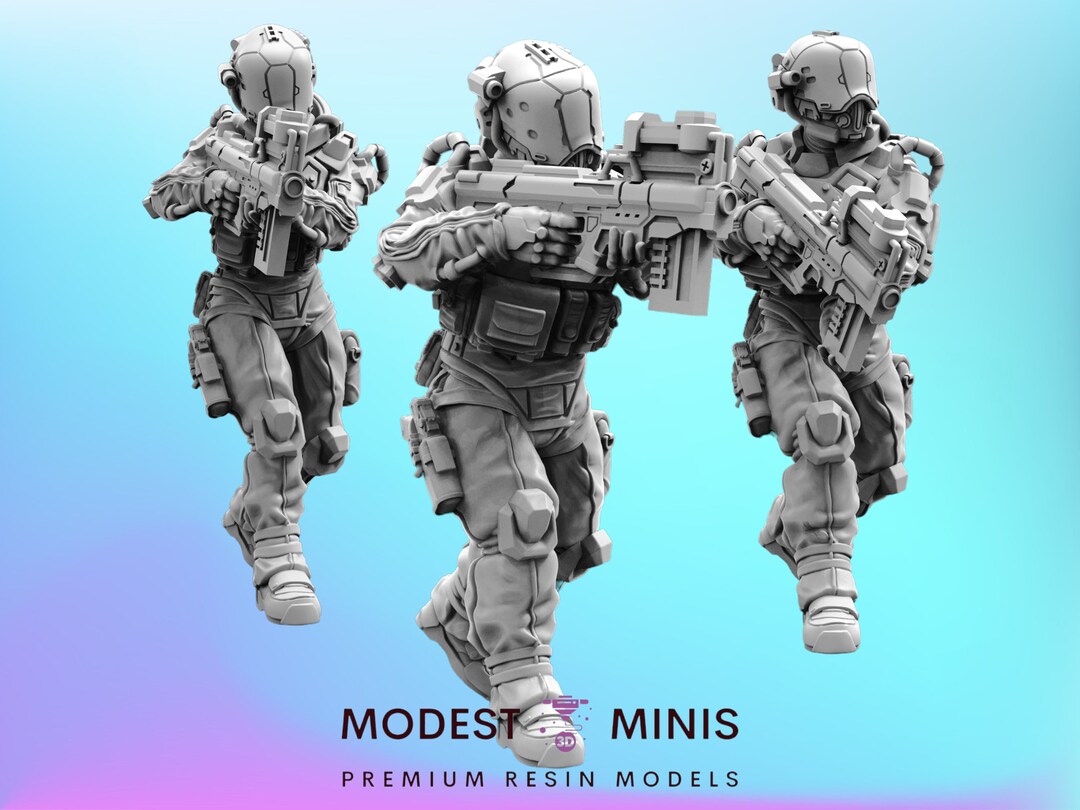 Trauma Team Extraction Unit - 32mm Scale Cyberpunk Mini | RPG | Sci Fi ...