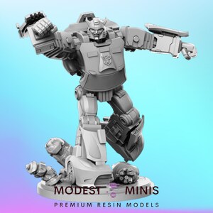 Jumper Resin 3D Printed Mini Robot Mech Dnd Superhero Miniature RN ...