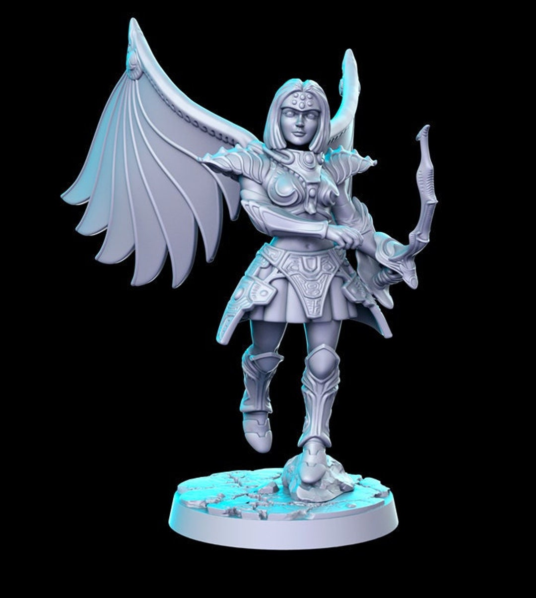 Legendary Young Female Dragoon 32mm Scale Dnd Miniature - Etsy