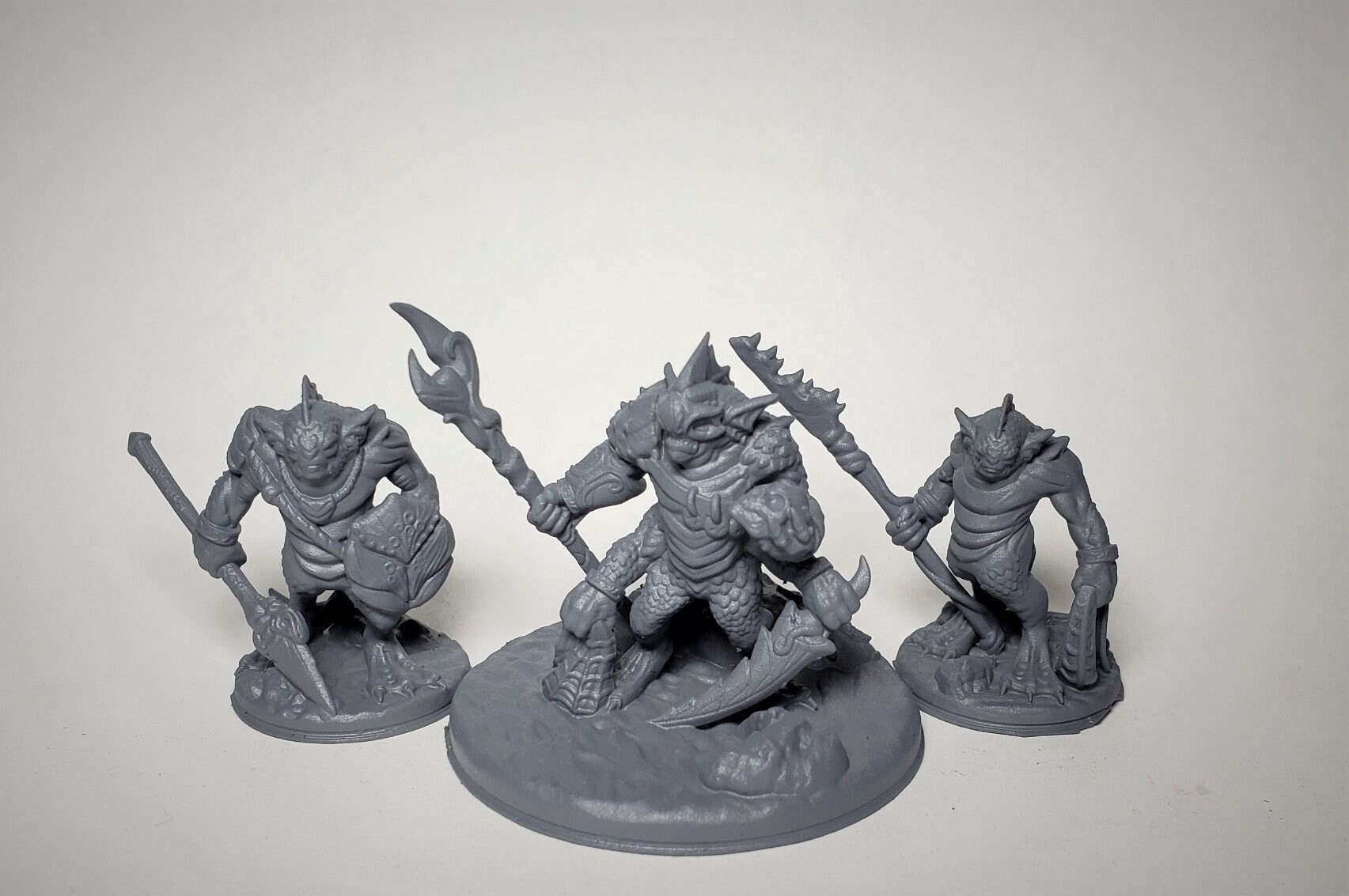 RESIN Shark-mounted Sea Devils 6pc 32mm Miniature Dnd | Etsy