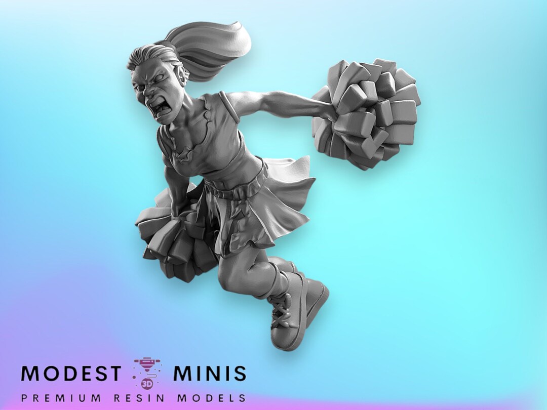 Zombie Cheerleader Runner - 28mm 30mm 32mm - Wasteland | Zombicide ...