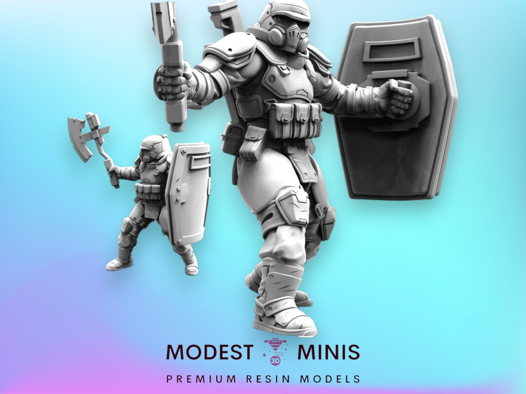 Elite Watanabe Enforcer C - 32mm Scale Alien Miniature | RPG | Sci Fi ...