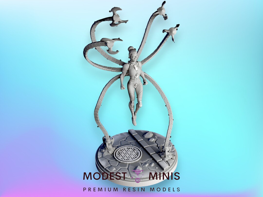 Lady Squid 40mm Crisis Protocol Miniature Dnd Mini Superhero Isekai - Etsy