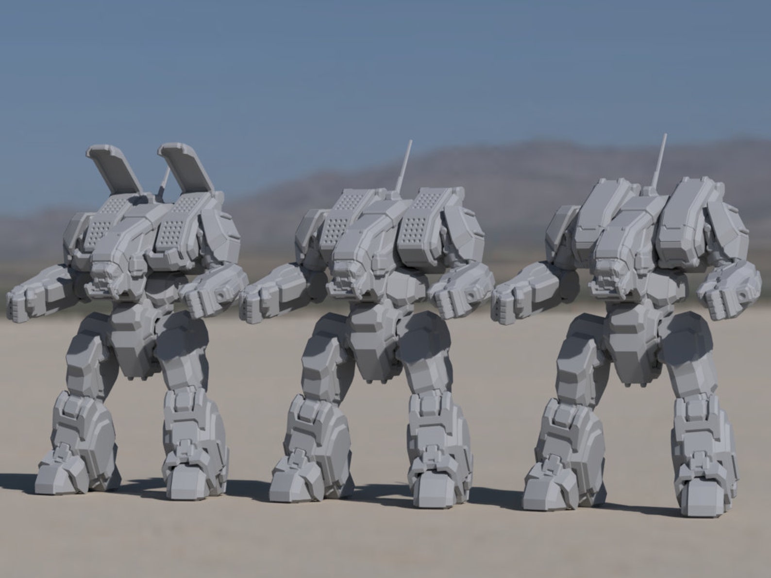 Archer ARC Heavy Mech Lance Mini Sci Fi Robot - Etsy