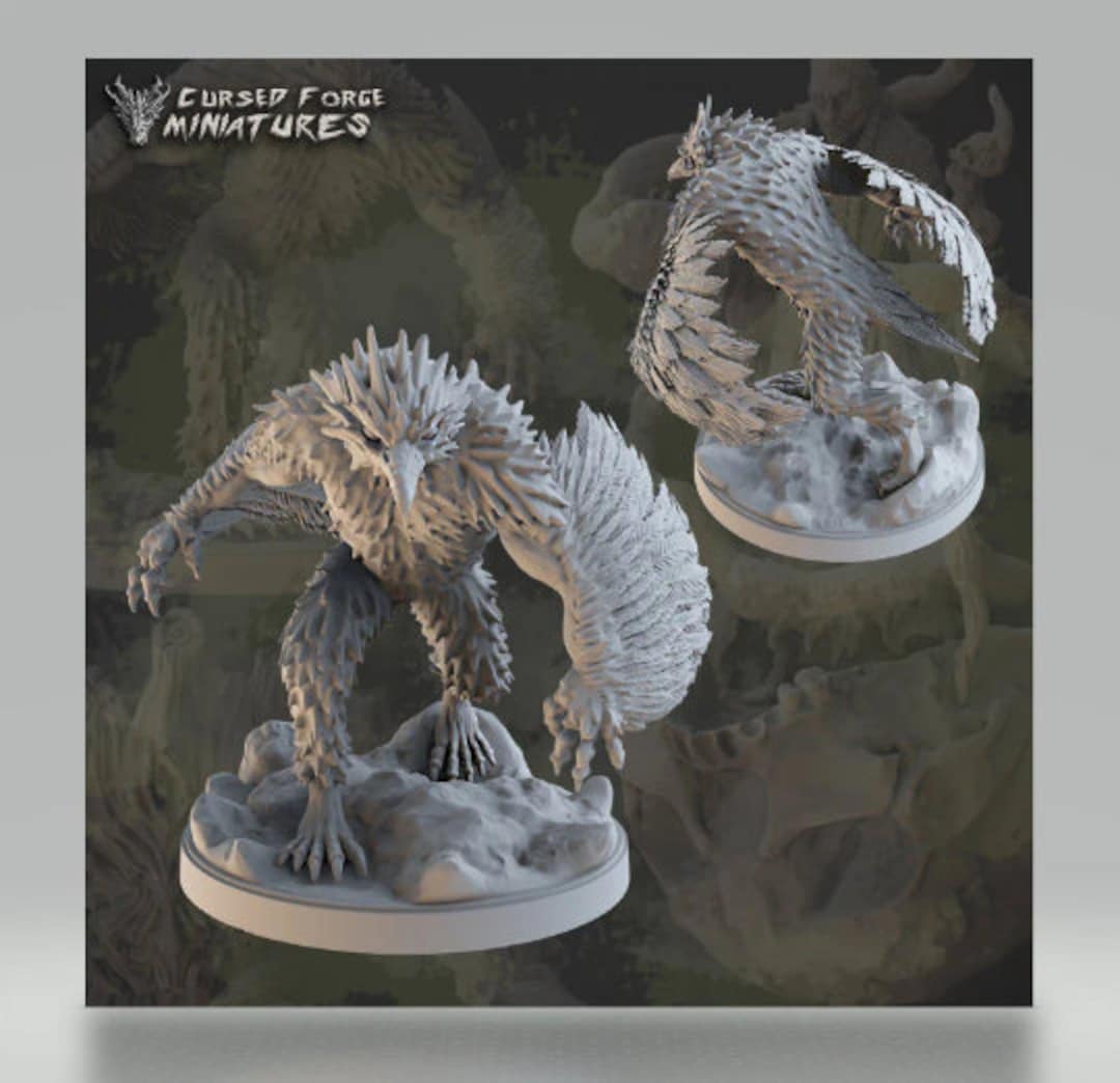 50mm Wereraven - 32mm Scale | Dnd Miniature | Dungeons and Dragons 5E ...