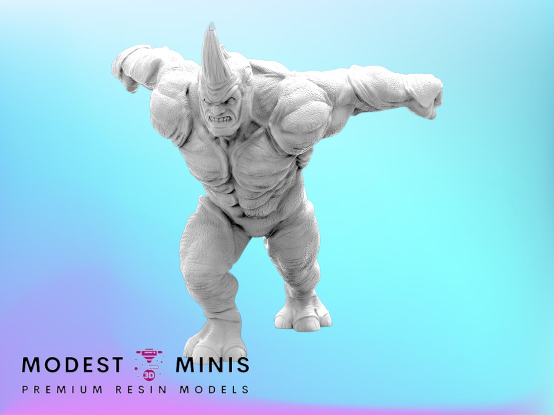 Grey Bulldozer - 40mm Miniature | Dnd Mini | Superhero | Trident - Etsy