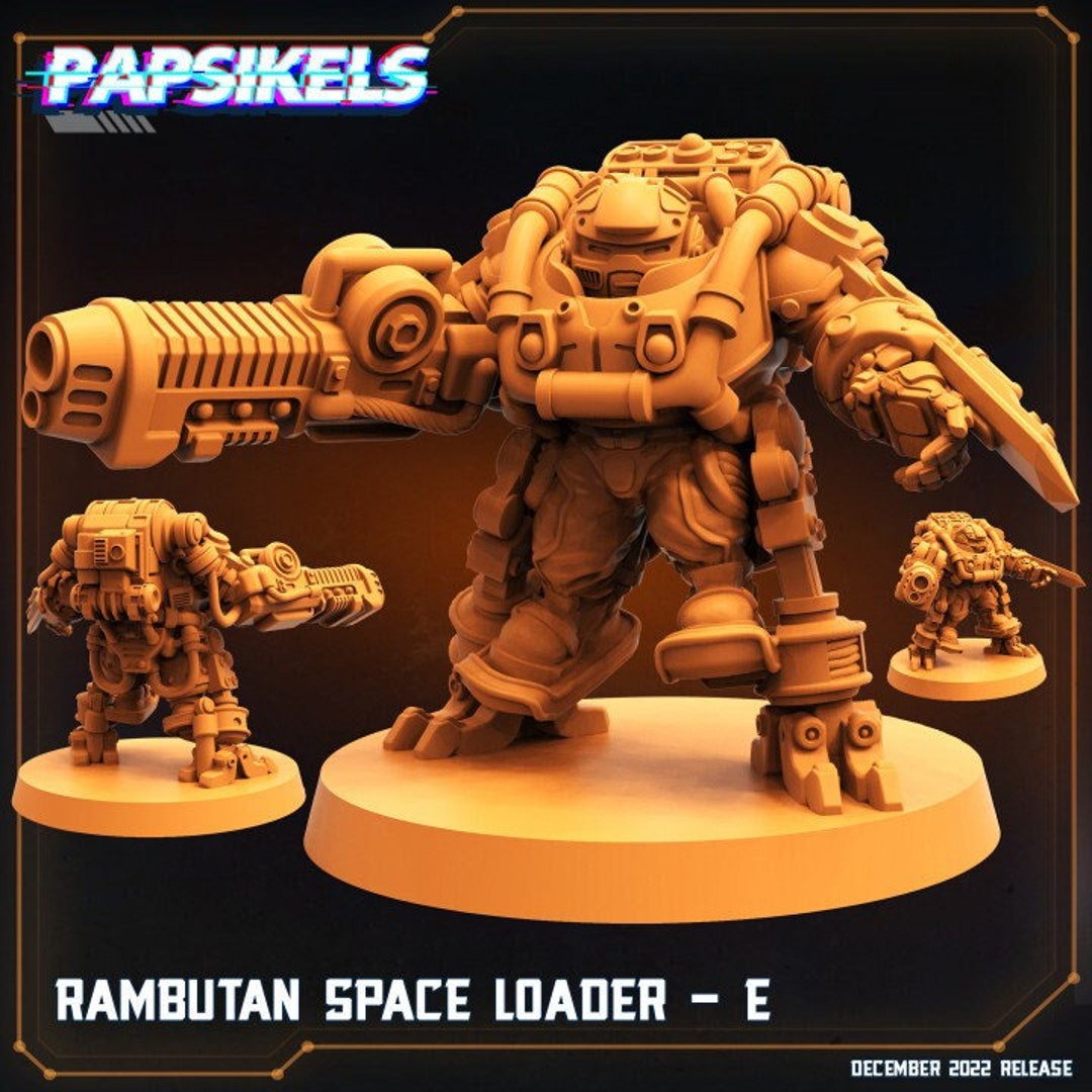 Space Dwarf Rambutan Space Loader E Resin 3D Print Alien Miniature RPG ...