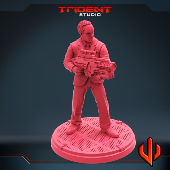 Agent B 40mm Crisis Protocol Miniature Dnd Mini | Etsy