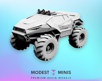 Cyberpunk Car PCPD Utility Truck 28mm Miniatures for Tabletop Gaming ...