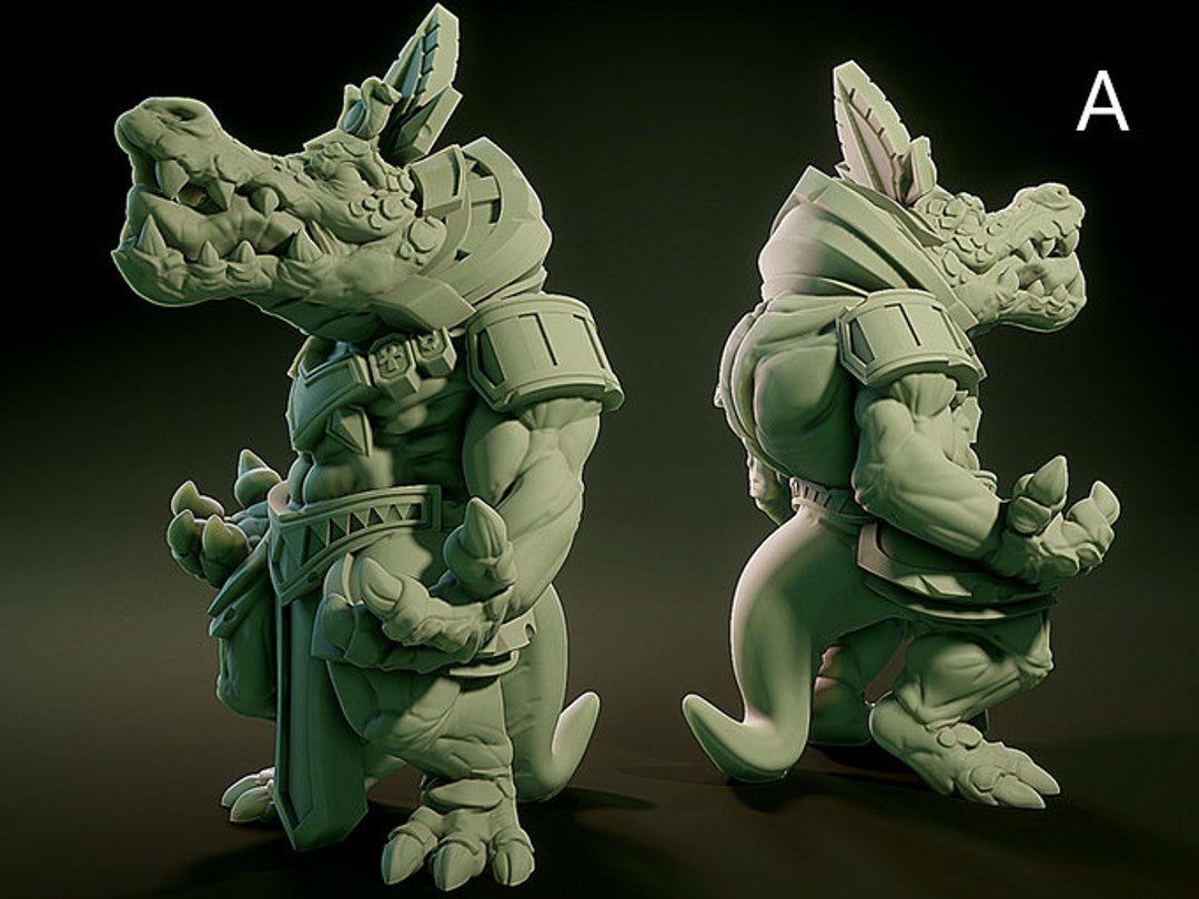 Sobek Crocodile - 32mm Scale | RPG | Scifi | Call of Cthulu | Dnd ...