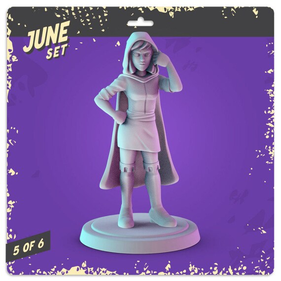 Dnd Sheila Resin 3D Printed Mini Survivor Dnd Superhero - Etsy