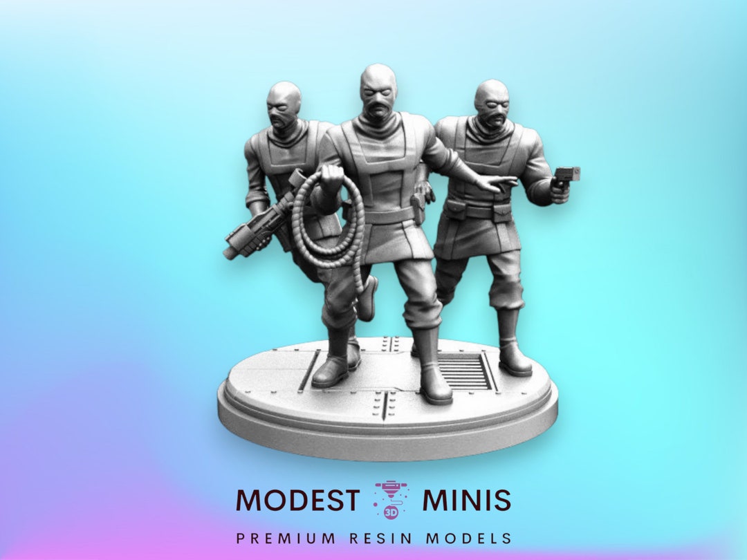 3pc H Goons - 40mm Miniature | Dnd Mini | Superhero Miniature | C27 - Etsy