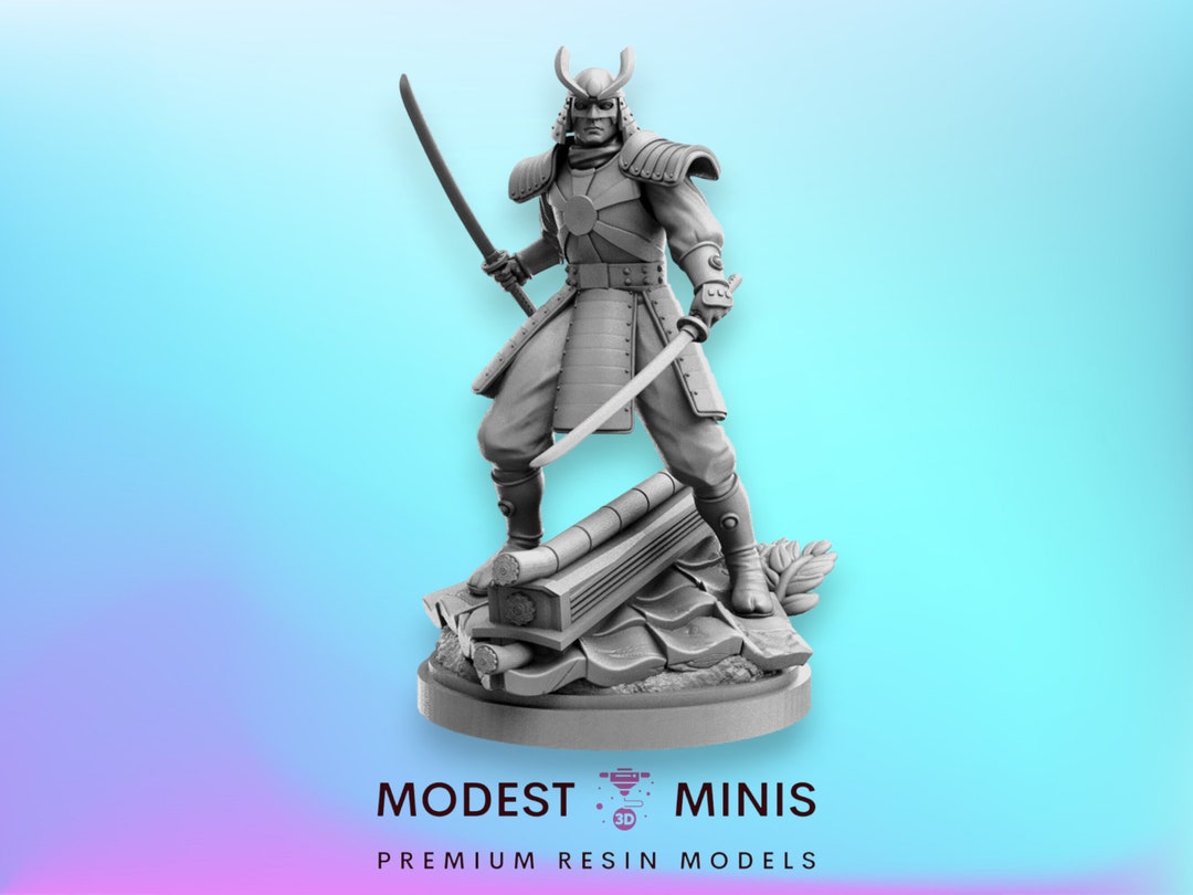 Shiny Shogun - 40mm Scale Miniature | Dnd Mini | Superhero Miniature ...