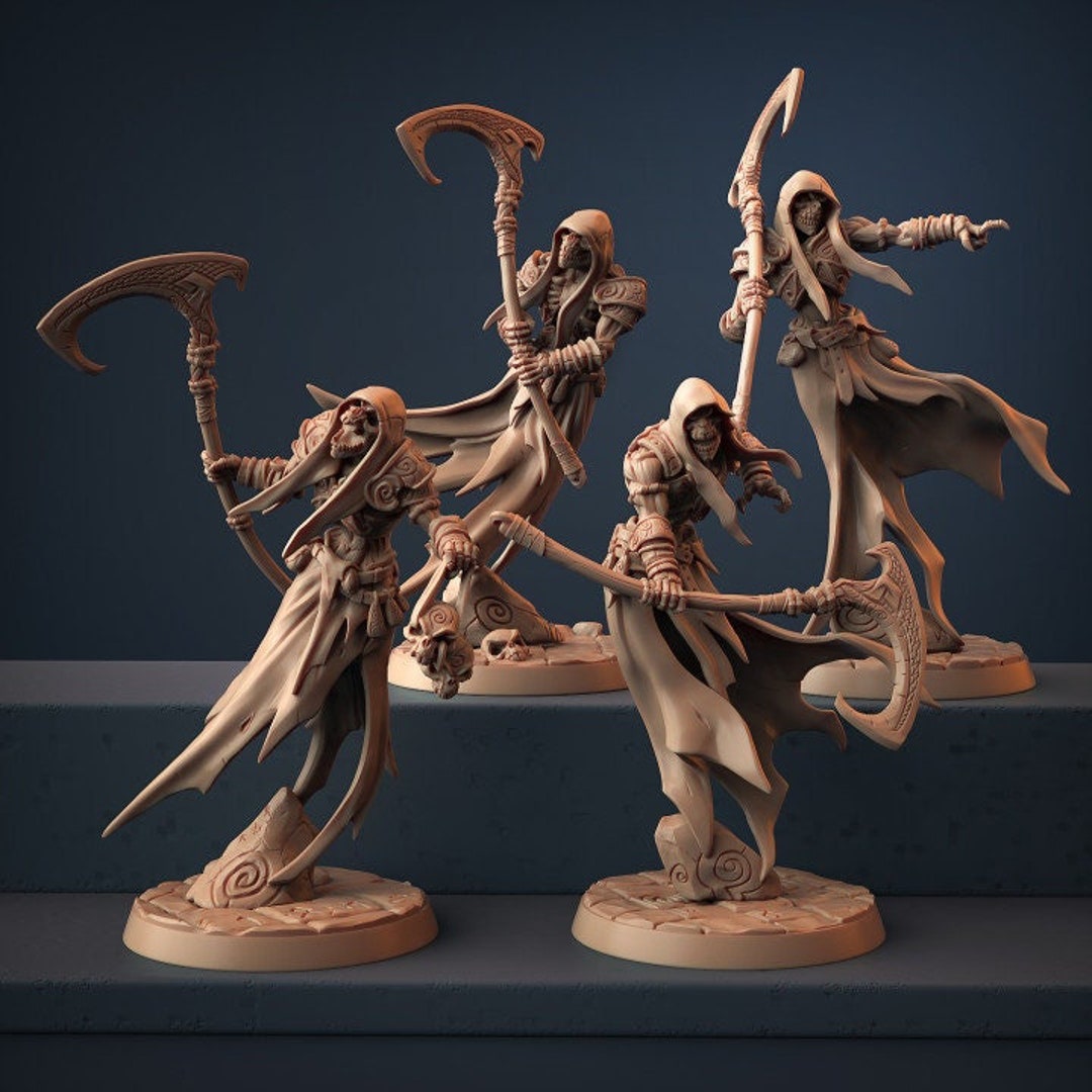 4pc Wraith Set - Resin Print Dnd Miniature | Dungeons and Dragons Mini ...