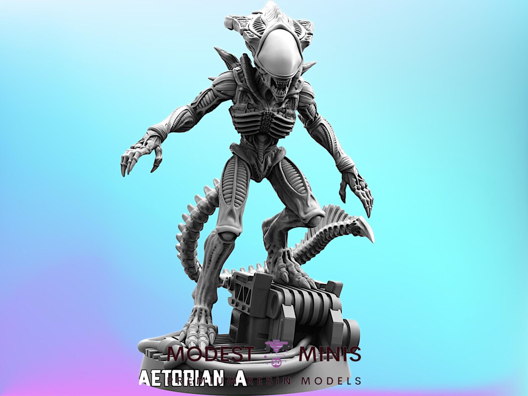 Xeno Praetorian A - 32mm Scale Alien Miniature | RPG | Sci Fi | Avp ...
