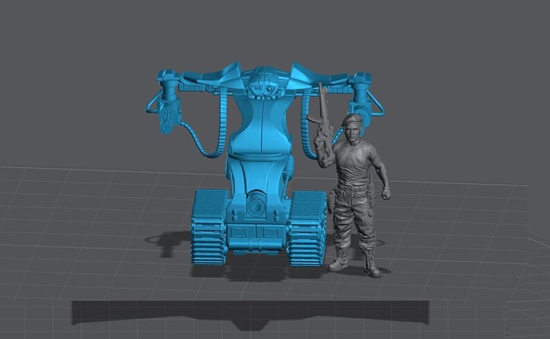 P2 Droid Gate Destroyer Resin 3D Print Alien Miniature RPG - Etsy