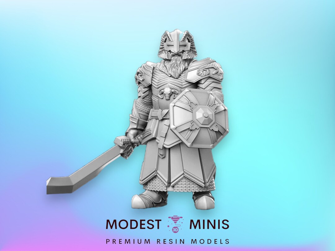 Dwarf Ram - 32mm Scale Dnd Miniature | Dungeons and Dragons | JRPG Mini ...