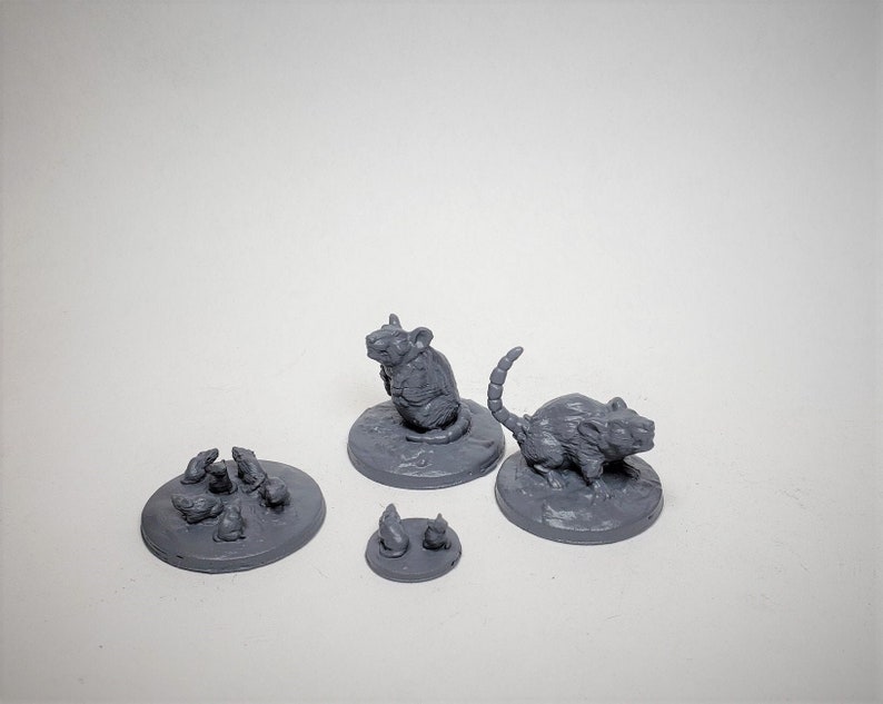 RESIN Giant Rats and Swarm 32mm Miniature Dnd Miniature - Etsy