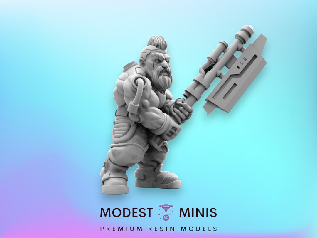 5pc Rambutan Space Breaker Dwarf Set - 32mm Scale Alien Miniature | RPG ...