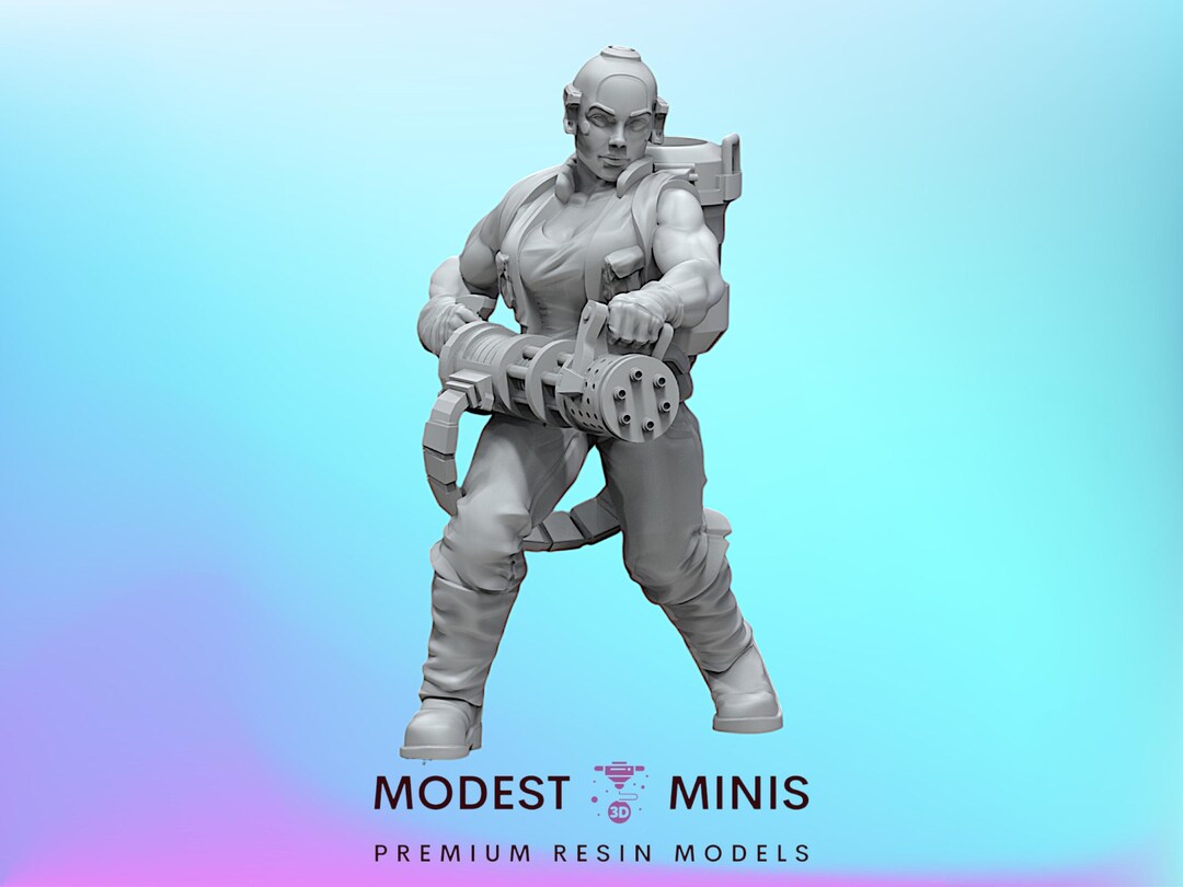 Mercenary Cyborg Woman Rexa - Legion Scale | RPG | Scifi | Role Playing ...