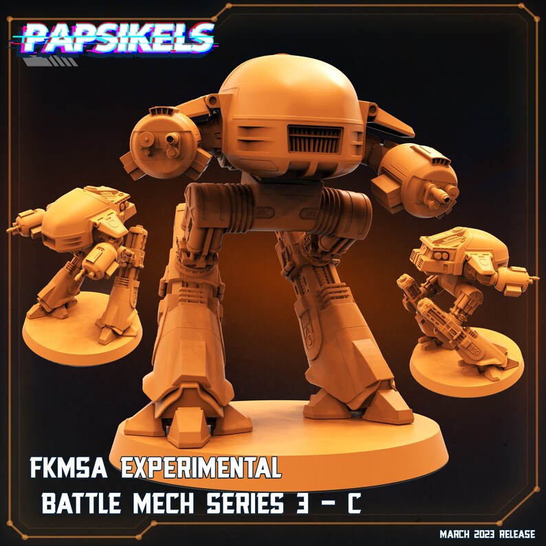 Experimental Battle Mech Series 3 C 32mm Scale Miniature - Etsy
