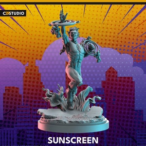 Sunscreen - 40mm Scale Miniature | Dnd Mini | Superhero Miniature | C27 ...