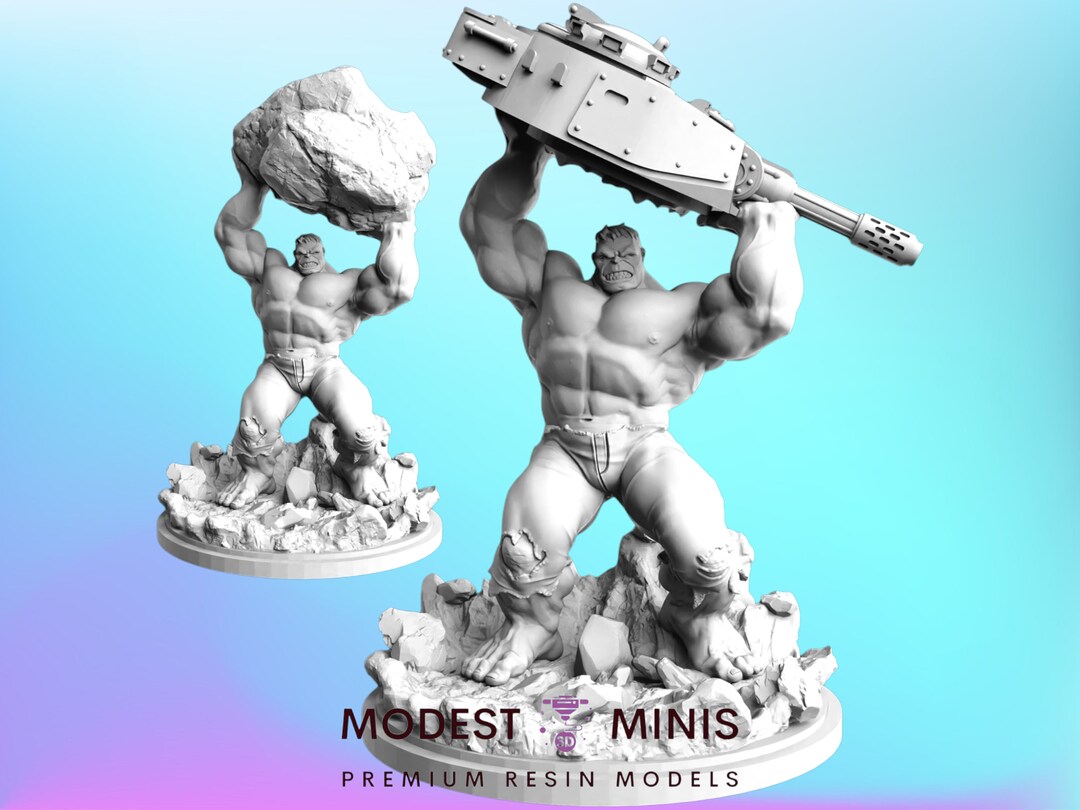 Green Smash - 40mm Scale Miniature | Dnd Mini | Superhero Miniature ...