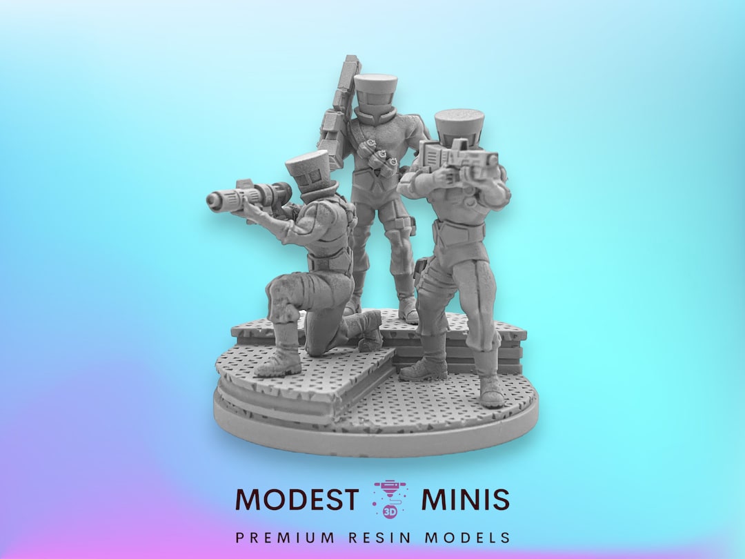3pc Target Goons - 40mm Miniature | Dnd Mini | Superhero Miniature ...