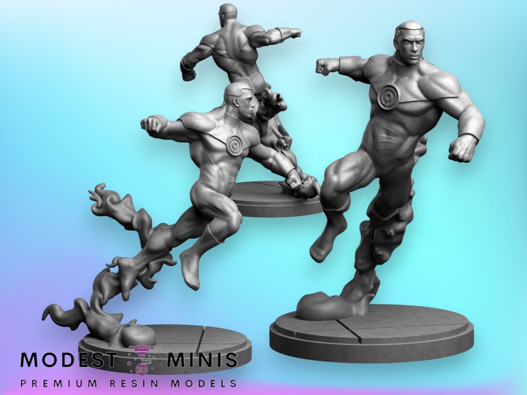 Lantern Ultraviolet - 40mm Miniature | Dnd Mini | Superhero | Legion - Etsy