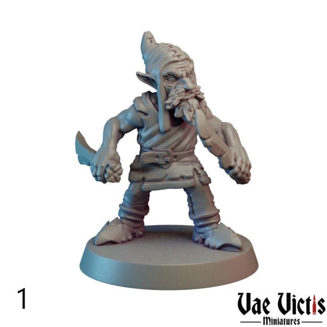 3pc Redcaps Fey - 28mm or 32mm Scale Dnd Miniature | Dungeons and ...