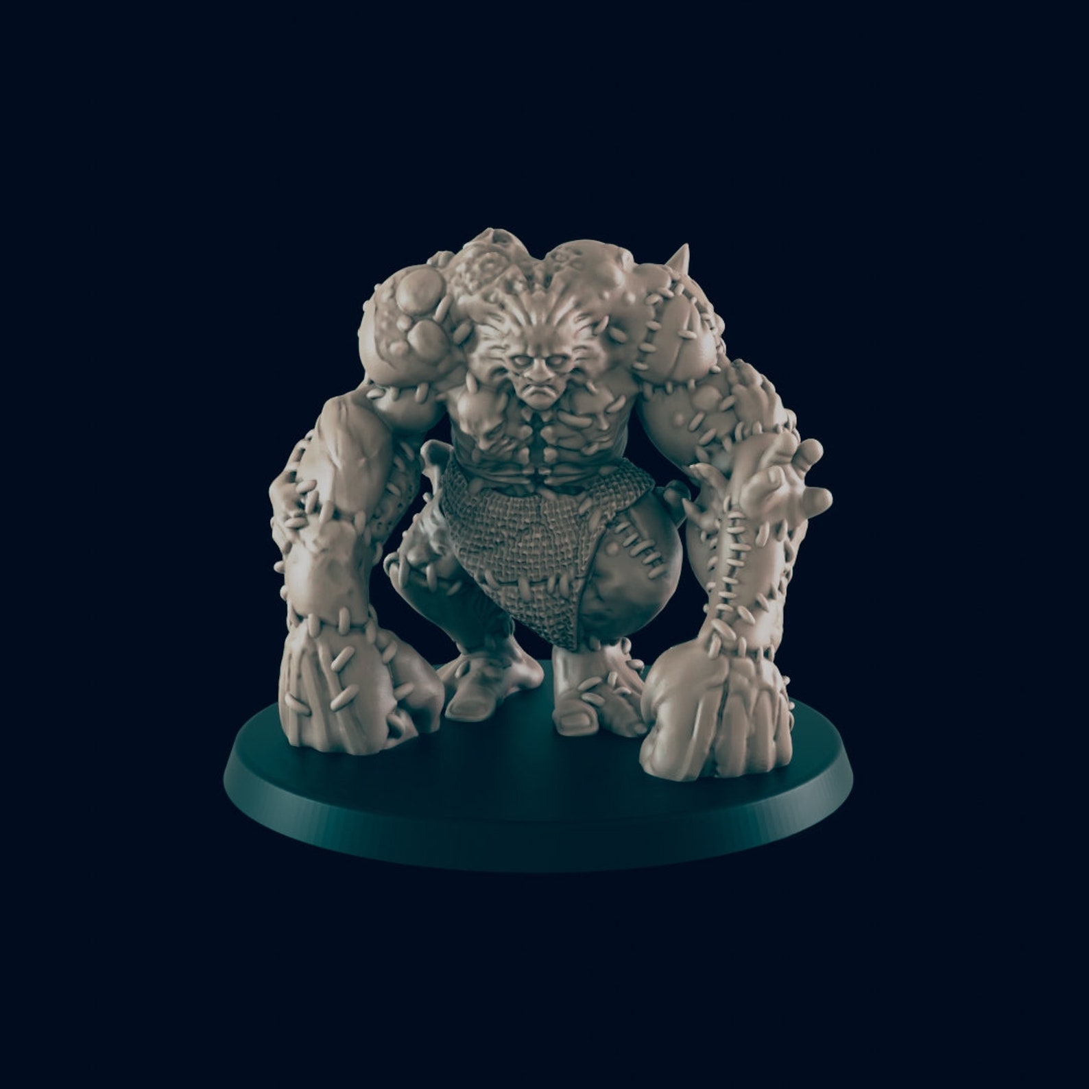 50mm Flesh Golem 32mm Scale DnD Miniature Warhammer | Etsy
