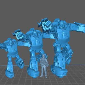Jumper Resin 3D Printed Mini Robot Mech Dnd Superhero Miniature RN ...