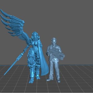 Cyberbabe Cathy - Resin 3D Print Alien Miniature | RPG | Sci Fi ...