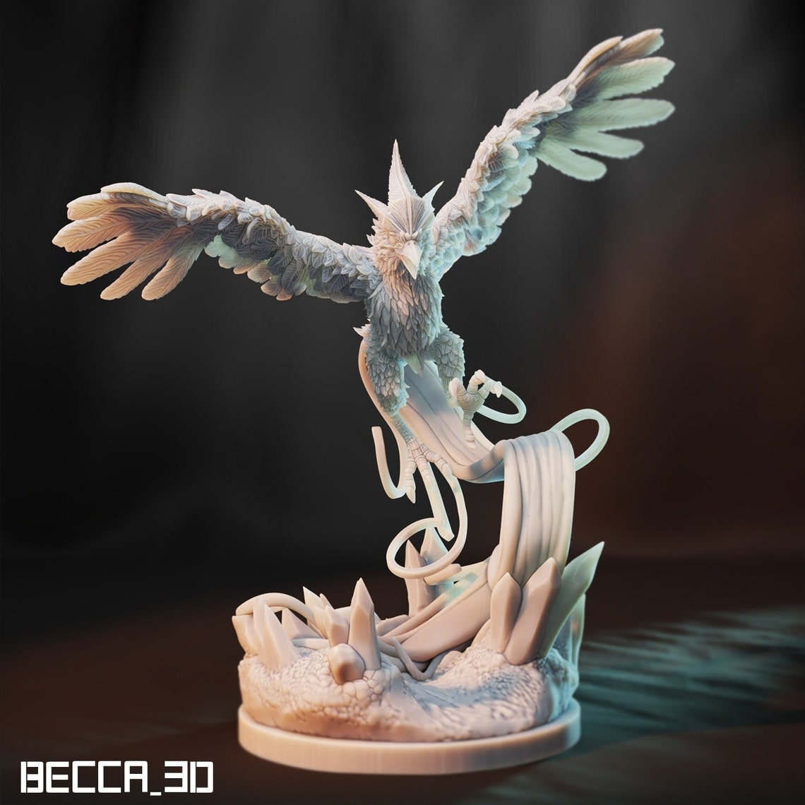 Legendary Frost Bird Resin Kaiju Minis Dungeons and - Etsy