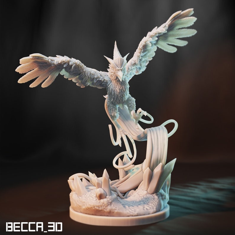 Legendary Frost Bird Resin Kaiju Minis Dungeons and - Etsy