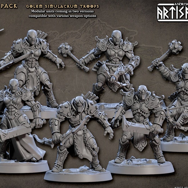 Dnd Warforged Mini - Etsy