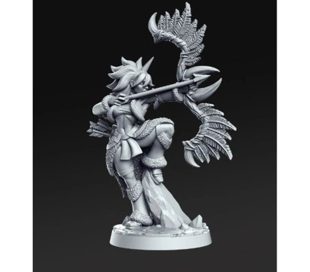 Kira Female Ranger 32mm Scale Dnd Miniature Dungeons and - Etsy