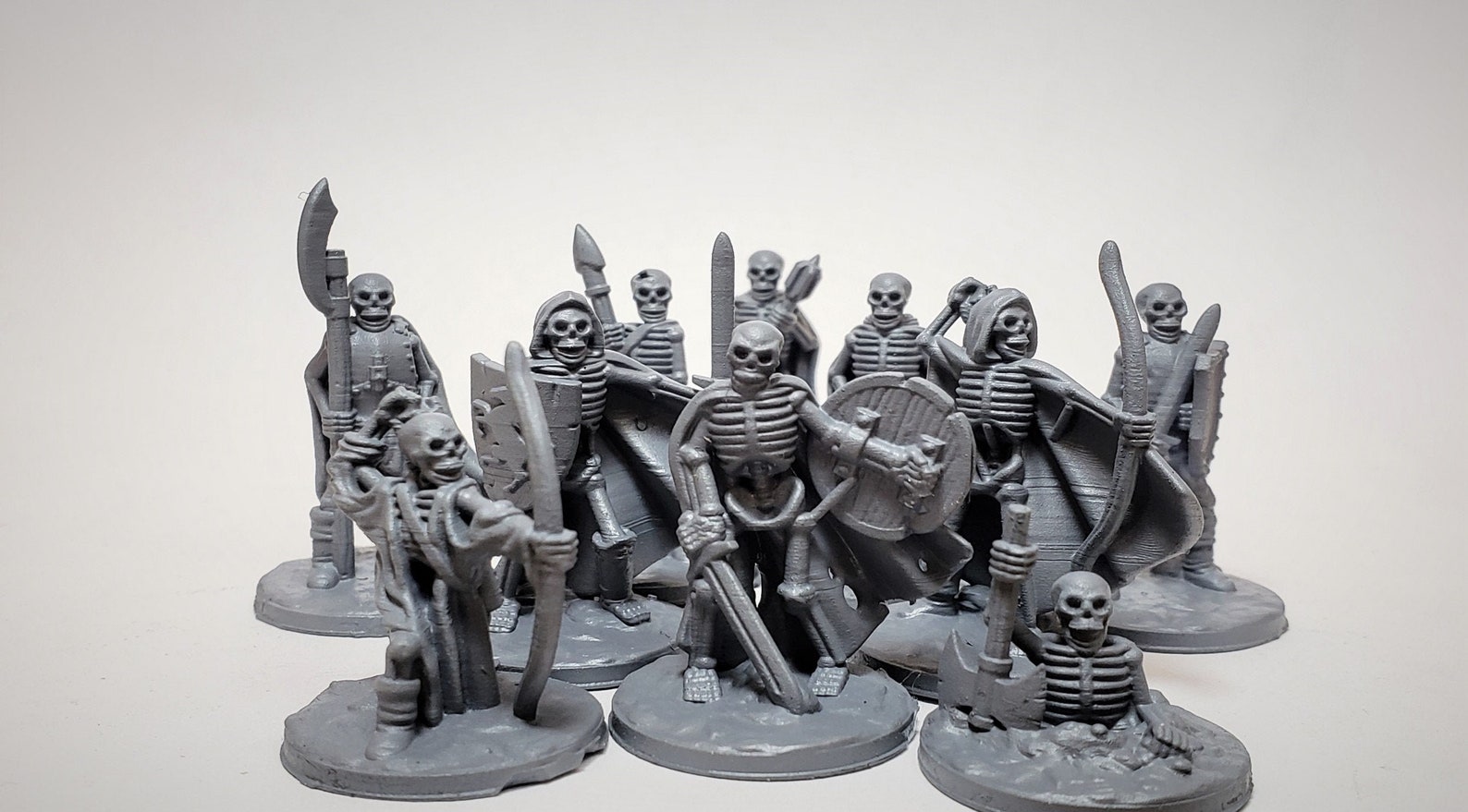 RESIN Skeletons 12 32mm Miniature DnD Miniature - Etsy