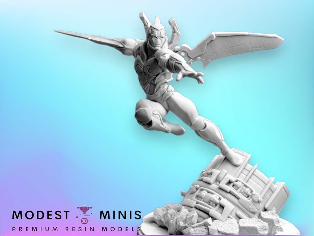 Blue Bug - 40mm Miniature | Dnd Mini | Superhero | Legion - Etsy