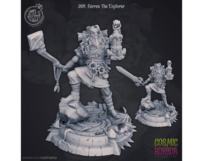 Explorer A Adventurer Guide NPC Hero 28 32mm Miniatures for Dungeons ...