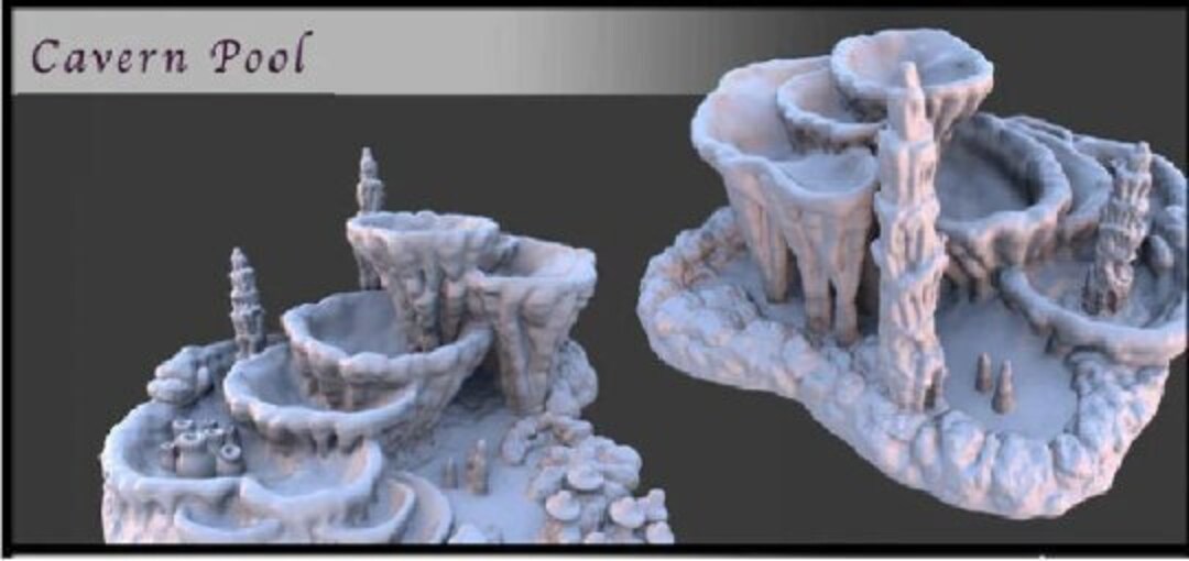 Cavern Pools | 28mm - 40mm Scale | Wasteland | Survivor Terrain ...
