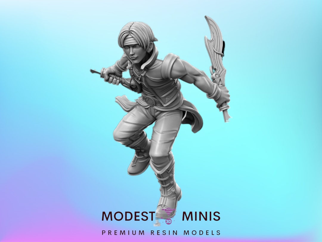 Locke - 32mm Scale Dnd Miniature | Dungeons and Dragons | JRPG Mini ...