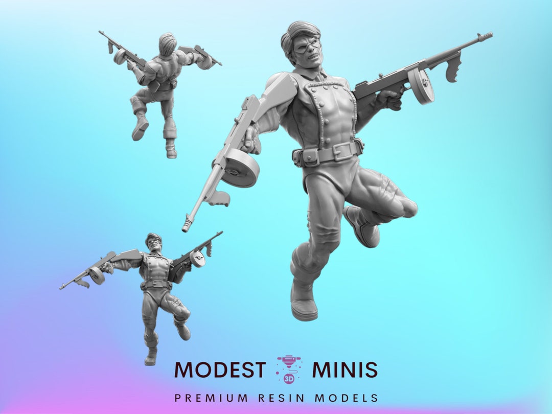 Classic Buck 40mm Crisis Protocol Miniature Dnd Mini Superhero Trident ...