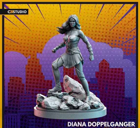 Diana Doppleganger 40mm Scale Miniature Dnd Mini - Etsy