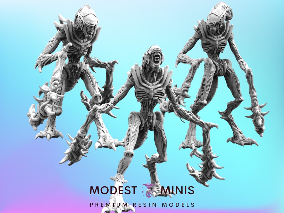 Xeno Mantis Set - 32mm Scale Miniature | RPG | Sci Fi | Cyberpunk ...