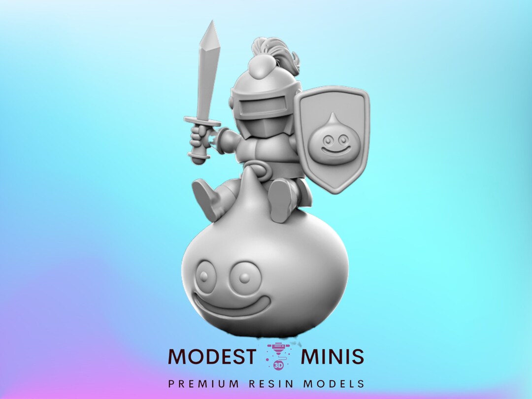 DQ Slime Knight - 32mm Scale Dnd Miniature | Dungeons and Dragons ...