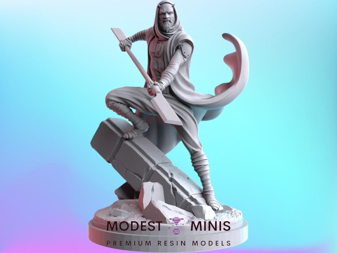 The Blind King - 40mm Miniature | Dnd Mini | Superhero | C27 - Etsy