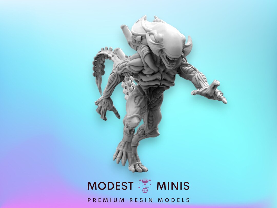 Alien Xeno Brood Tyrant - 32mm Scale Alien Miniature | RPG | Sci Fi ...