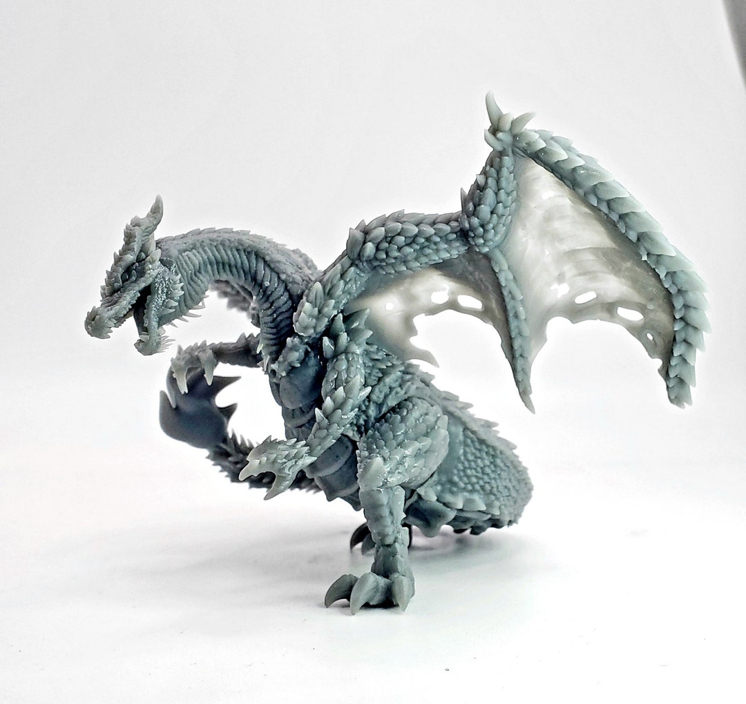 75mm Flame Dragon Kaiju - Resin Kaiju Minis | Dungeons and Dragons Mini ...